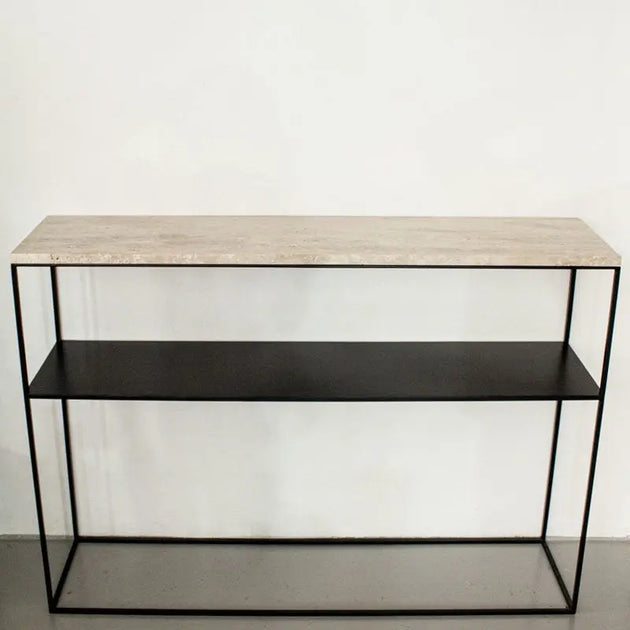 Console en travertin Mars – Modernista Maroc